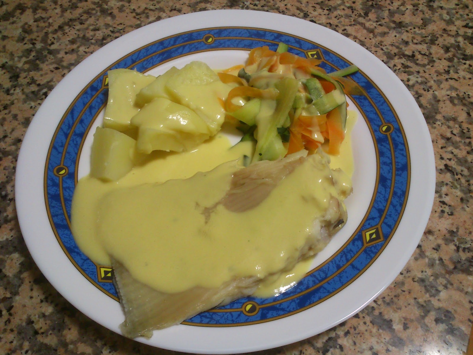 Cocinando con Thermomix: PESCADO AL VAPOR CON SALSA SUPREMA Y CREMA DE ...